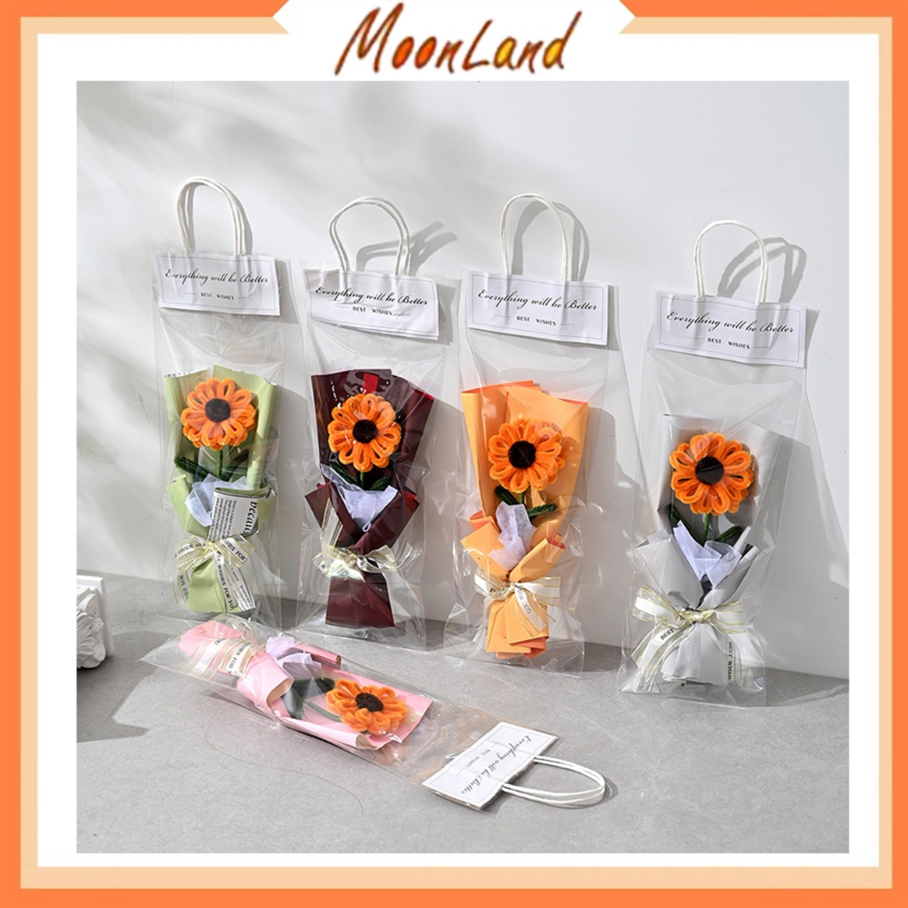Jual Plastik Buket Bunga Tentengan Plastik OPP Bening Totebag buket ...