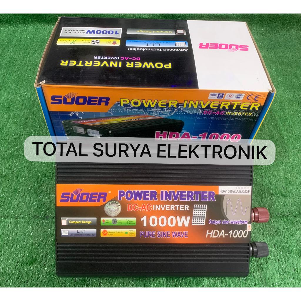 Jual POWER INVERTER SUOER PSW HDA 24V 1000W + CHARGER | Shopee Indonesia
