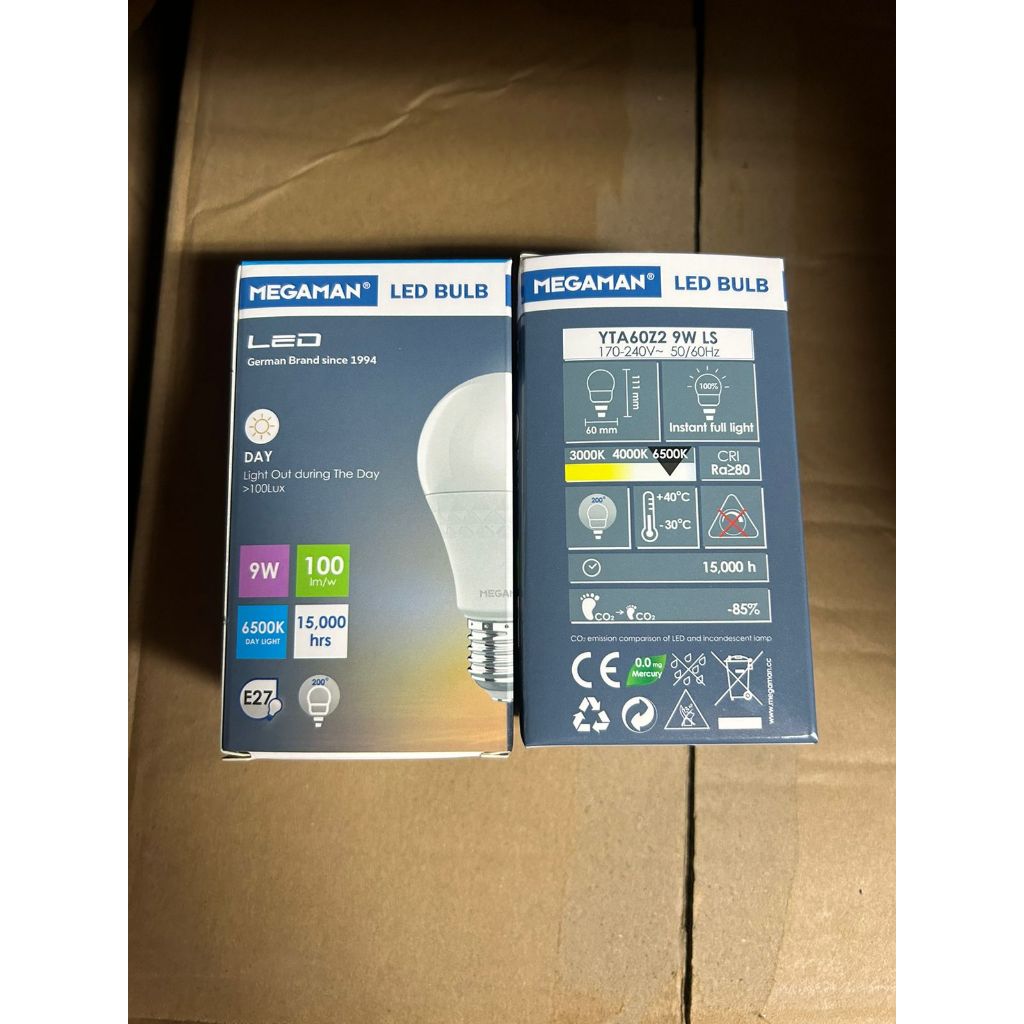 Jual MEGAMAN Lampu LED Sensor Cahaya 9 & 11 Watt Megaman yta60z2 Putih Terang 6500k - 9 WAT ...