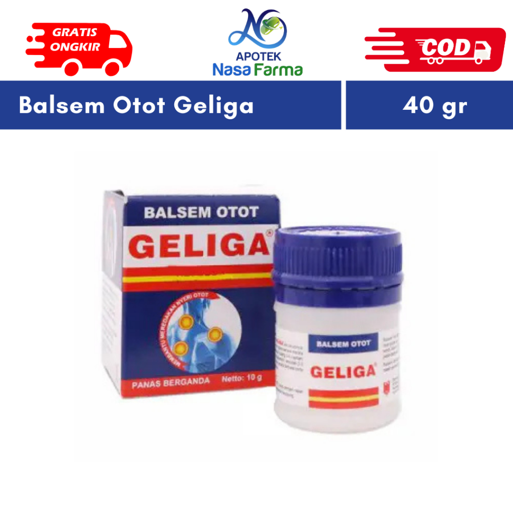 Jual Balsem Otot Geliga @40 GR / Meredakan Nyeri Otot | Shopee Indonesia