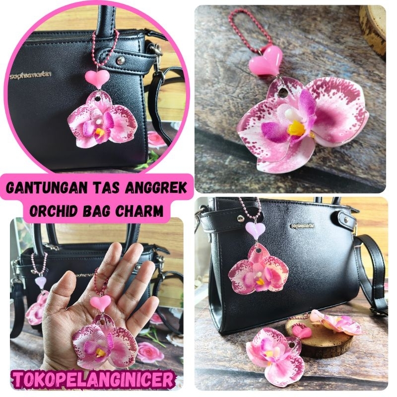 Jual Orchid Bag Charm-Gantungan Tas Bunga Anggrek- Orchid Keychain ...