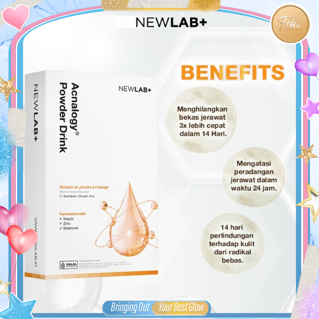 Jual * FELIZ * NEWLAB+ Acnalogy Power Drink | Shopee Indonesia