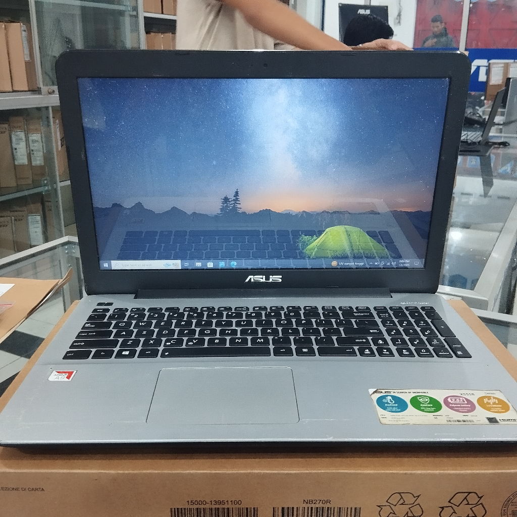 Jual Laptop Asus Vivobook X555B AMD A9 RAM 4GB SSD 128GB HDD 500GB ...