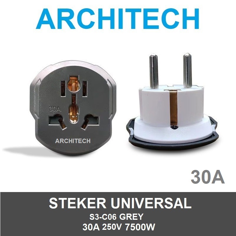 Jual ARCHITECH Travel Adaptor Multi-country / Adapter Universal ...