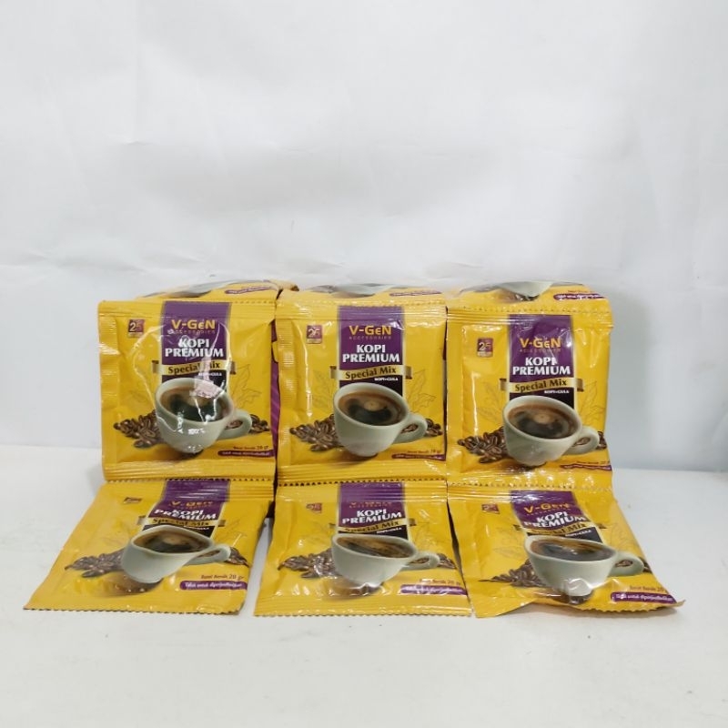 Jual V-GEN KOPI PREMIUM / Pcs Kopi + Gula Spesial Mix | Shopee Indonesia