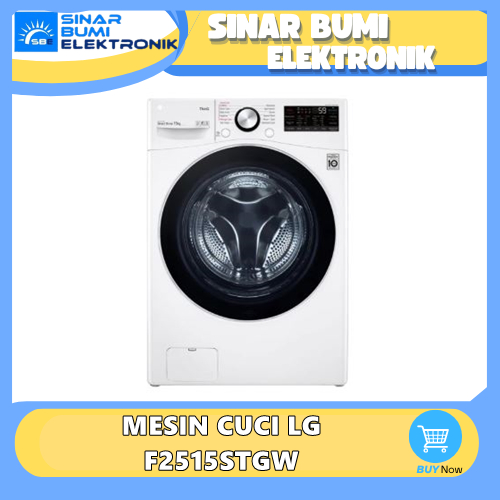 Jual LG F2515STGW MESIN CUCI FRONT LOADING 15KG TurboWash INVERTER - F2515 STGW | Shopee Indonesia