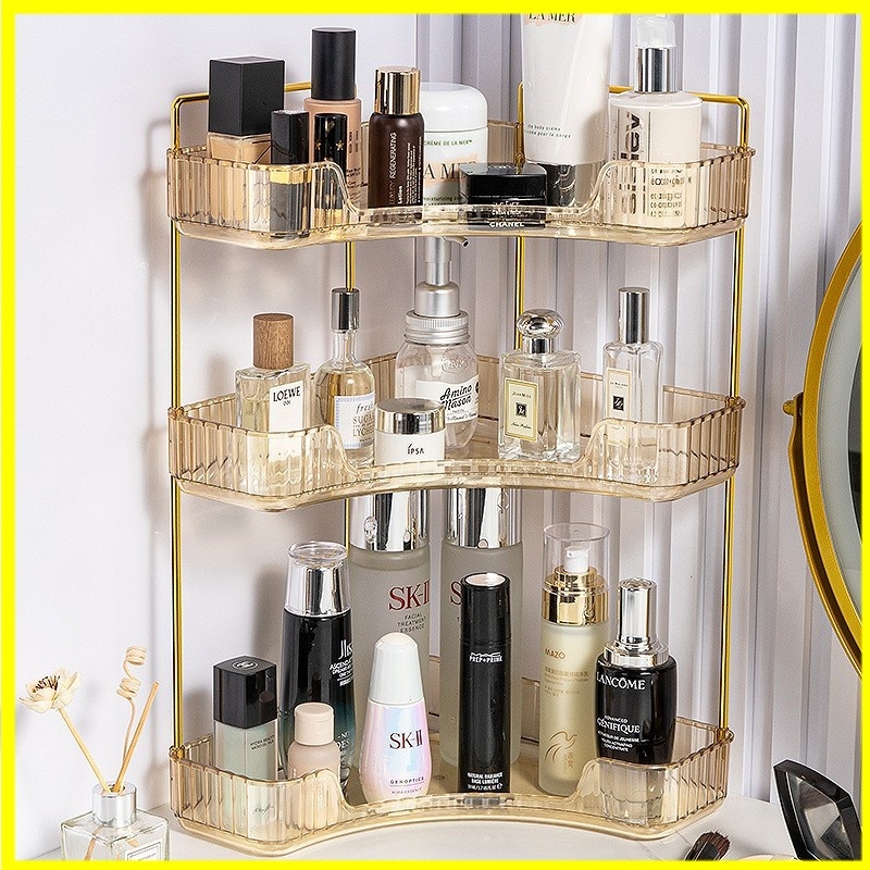 Jual Rak Makeup Segitiga Multifungsi / Triangle Storage Rack Cosmetics ...