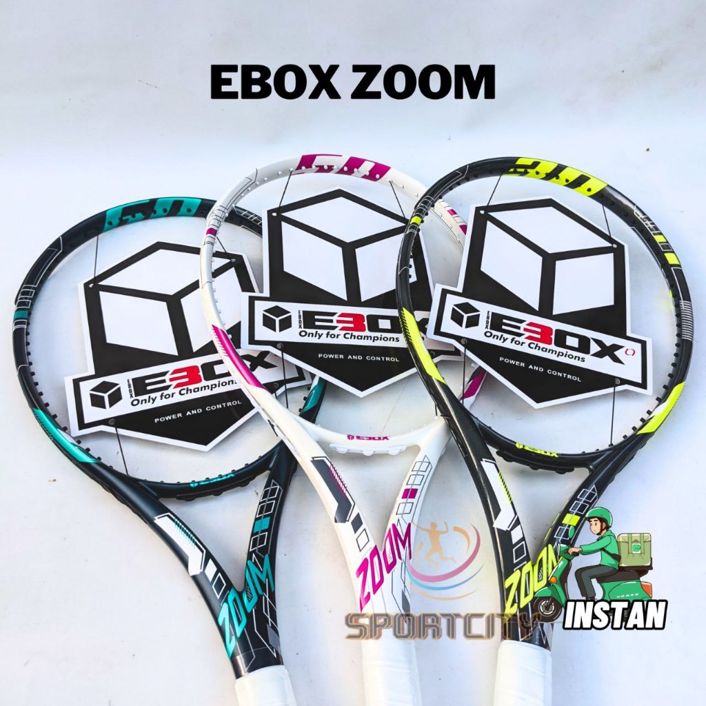 Jual Raket Tenis EBOX ZOOM 55lbs 102sq / 275g Beginner Original ...