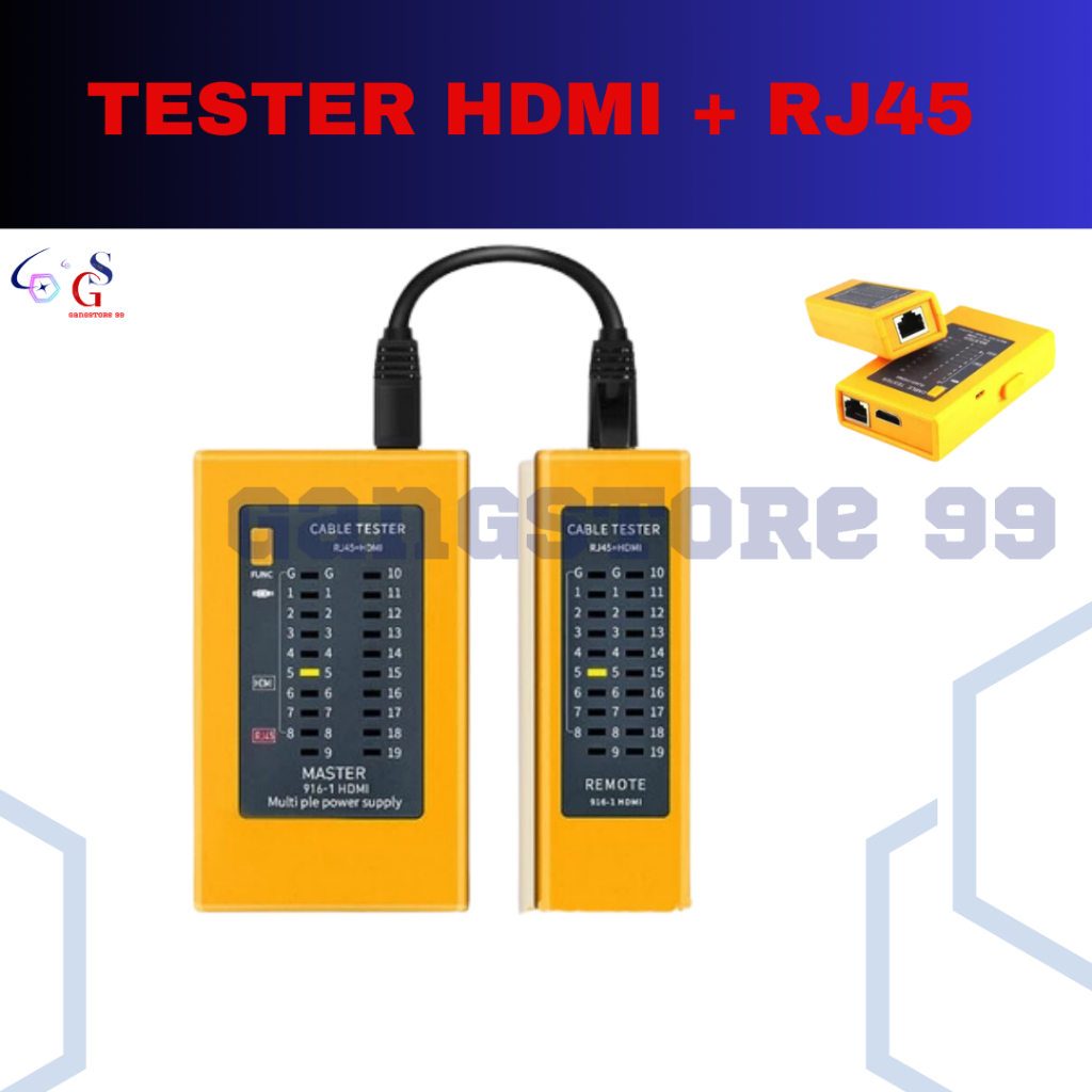 Jual HDMI Tester Lan Rj45, CABLE TESTER RJ45 + HDMI/HDMI TESTER RJ45 ...