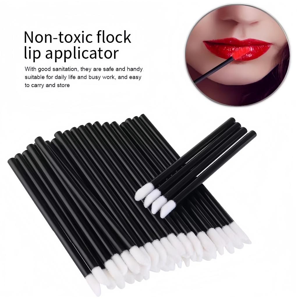 Jual 50 PCS Disposable Lip Wand Brush Applicator Kuas Lipstick ...