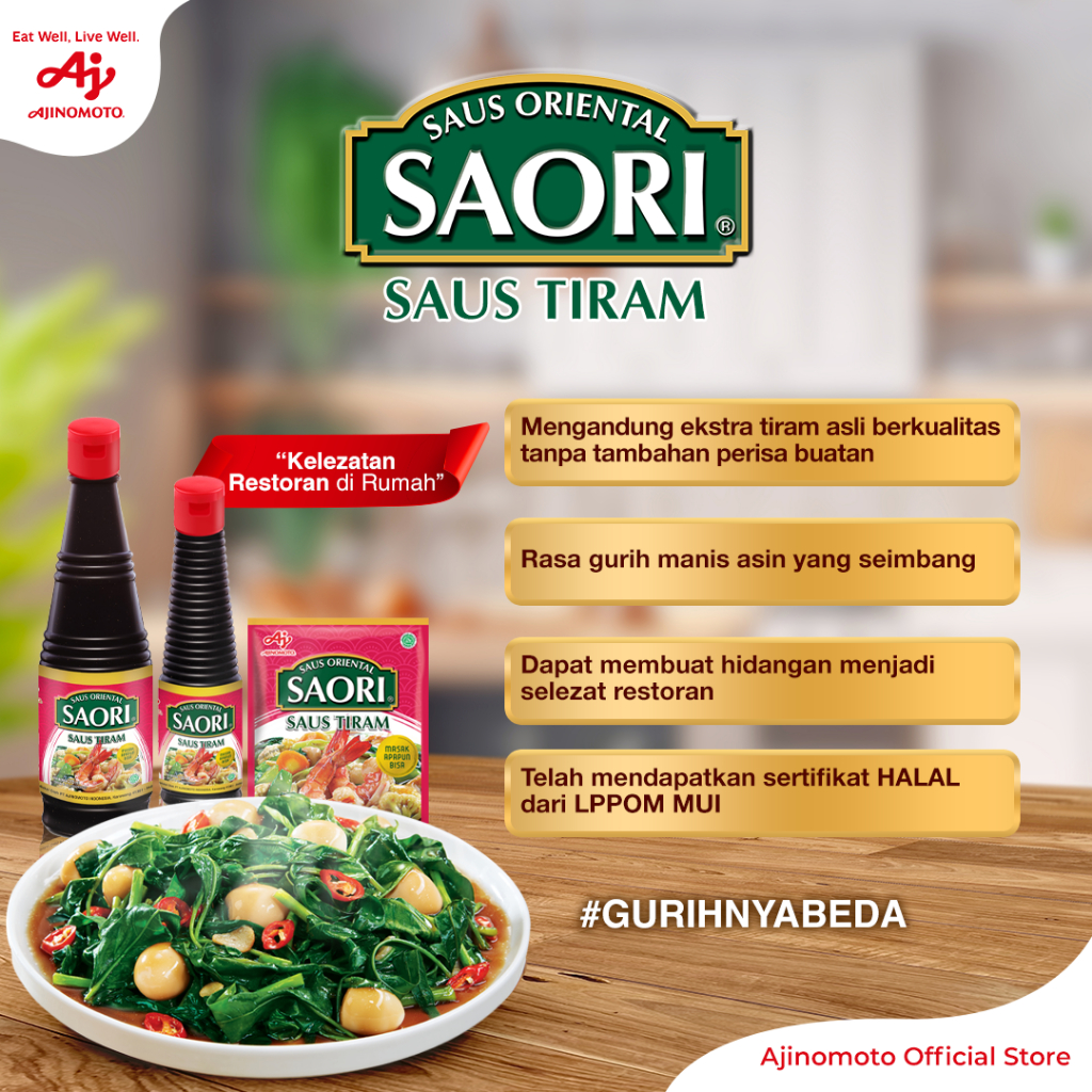 Jual SAORI® Saus Oriental Tiram 23ML (20pcs) - Dengan Ekstra Tiram Asli ...