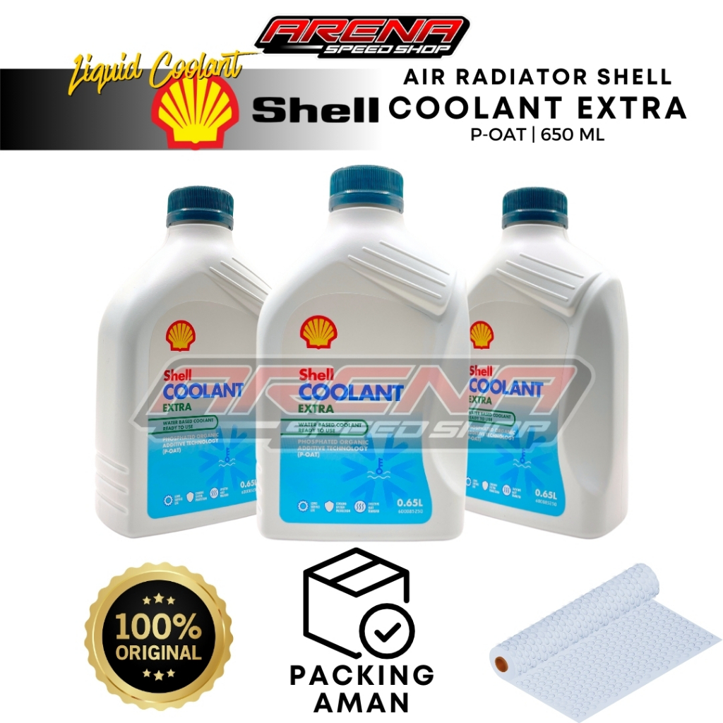 Jual SHELL Radiator Coolant EXTRA 0,65L Air Radiator Motor Mobil Shell ...