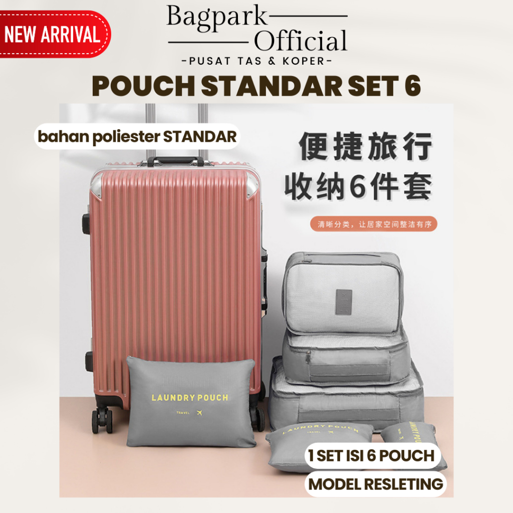 Jual Pouch Set Organizer Travel 6 in 1 Praktis Organizer Pouch Set ...