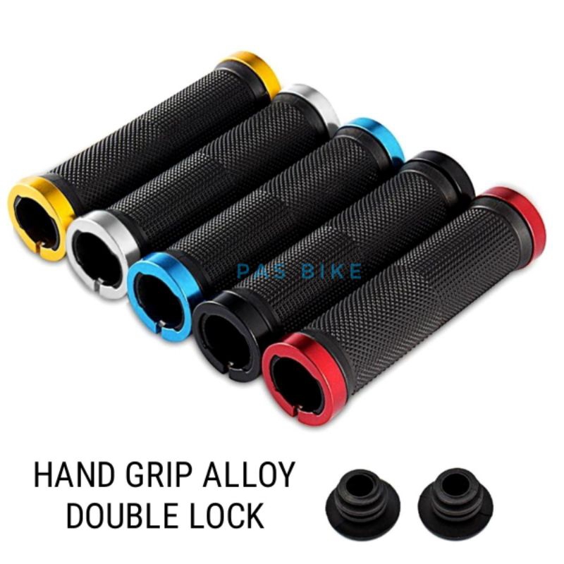 Jual Handgrip Double Lock Alloy Hand Pad Hand Grip Sepeda MTB BMX Seli ...