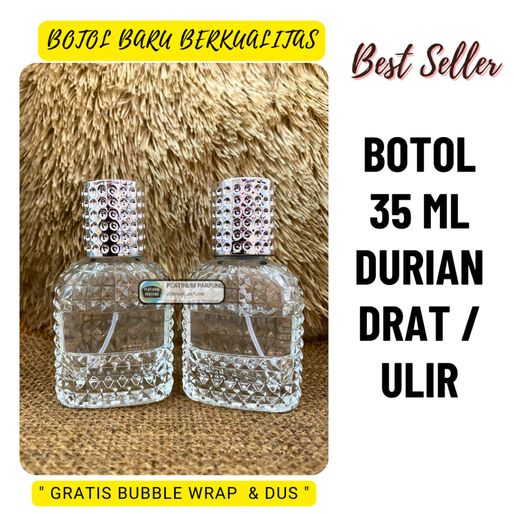Jual Botol 30 ML Ulir/Drat DURIAN - Botol Parfum Baru - Harga Per Pcs ...