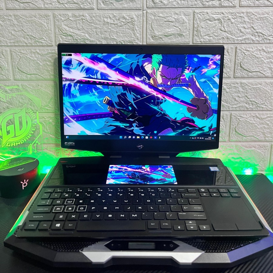 Jual HP Omen X 15 DG0006TX Dual Screen Touch i9 32 GB 2 TB SSD RTX 2080 ...