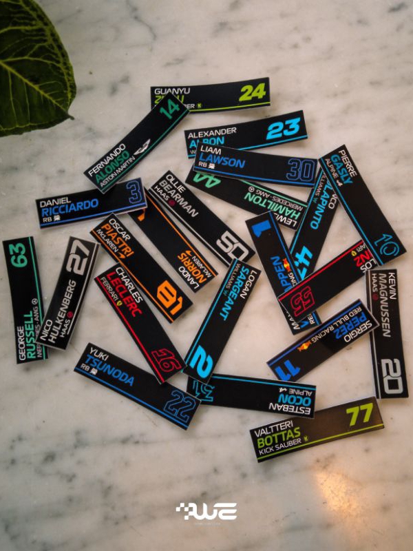 Jual STICKER DRIVER NAME F1 2024 SEASON | Shopee Indonesia