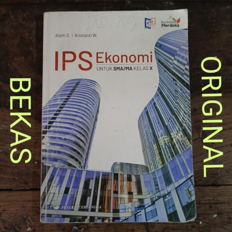 Jual Buku IPS Ekonomi Kelas 10 X 1 I SMA MA Penerbit Erlangga Kurikulum Merdeka Ilmu Pengetahuan ...
