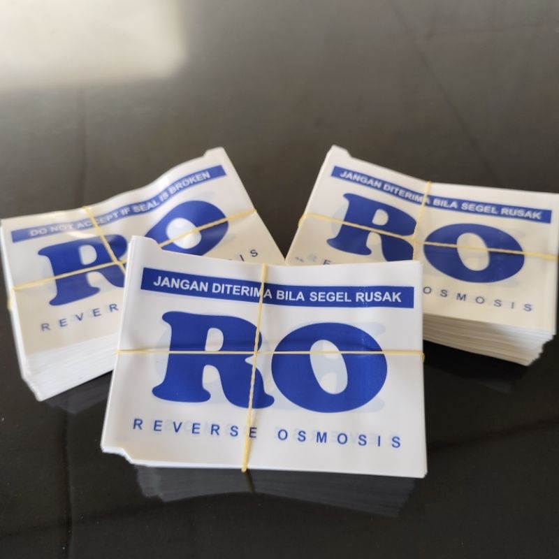 Jual Segel Galon RO PUTIH Tulisan Biru 200 Pcs | Shopee Indonesia