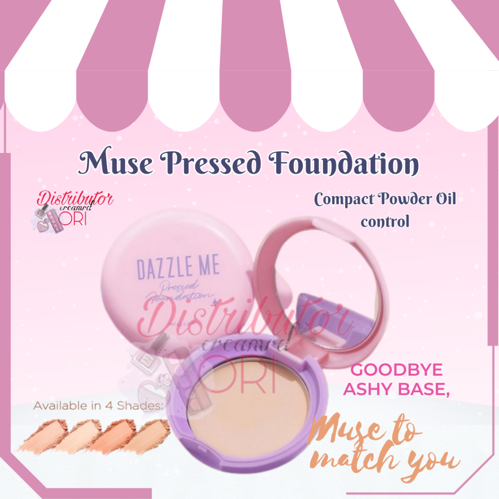 Jual DAZZLE ME Muse Pressed Foundation | Long Lasting Filter Like ...