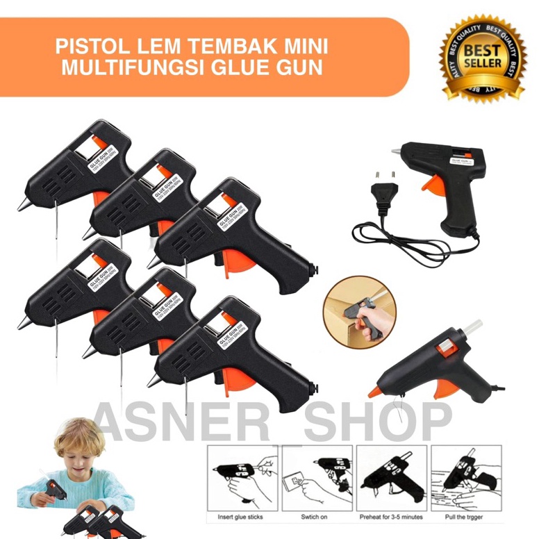 Jual Harga Terbaik Hot Melt Glue Gun Pistol Lem tembak Kecil Mini ...