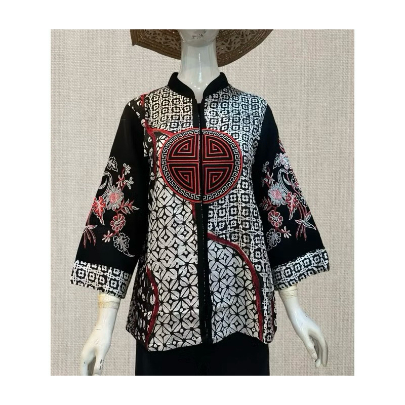 Jual Batik Premium - Blouse Batik Bordir trikot - Nigaya Blouse ...