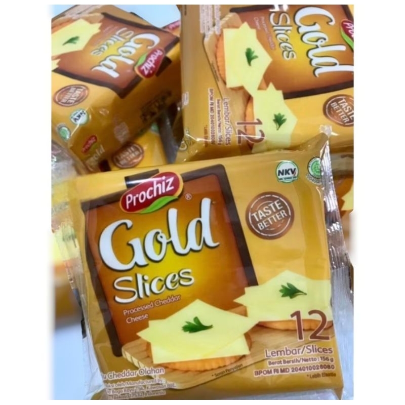 Jual Prochiz Gold Slices 12 Lembar 156gr | Shopee Indonesia