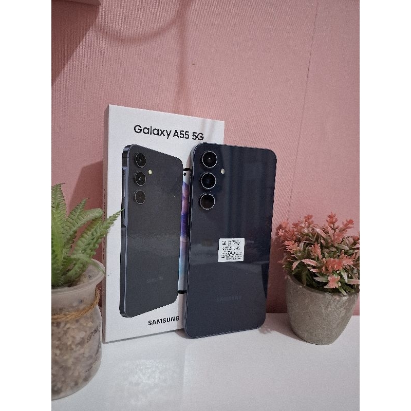 Jual SAMSUNG GALAXY A55 5G 8/256GB HITAM SECOND MULUS GARANSI RESMI ...