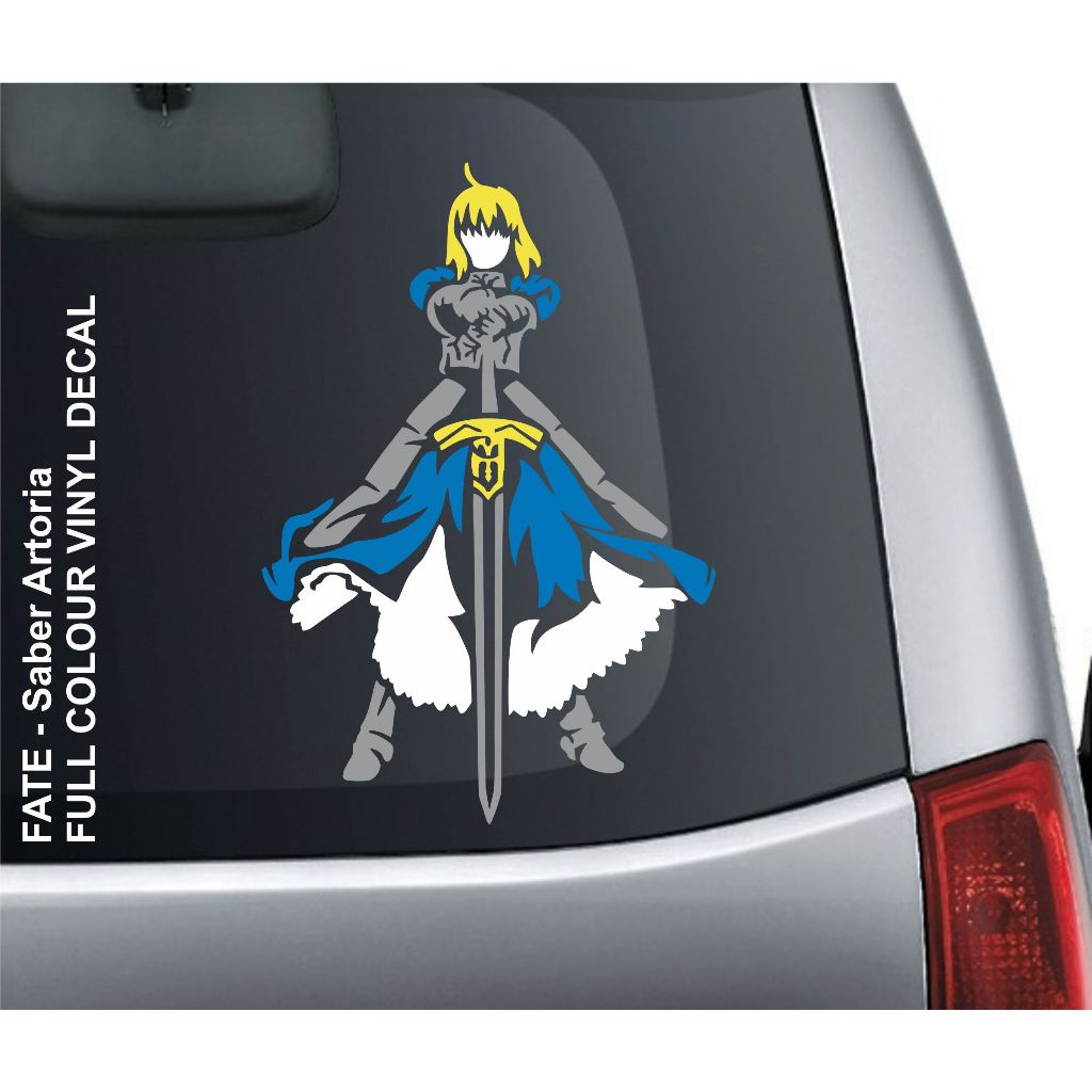 Jual vgameshop Sticker Cutting FATE Saber Artoria Anime Manga Comic ...