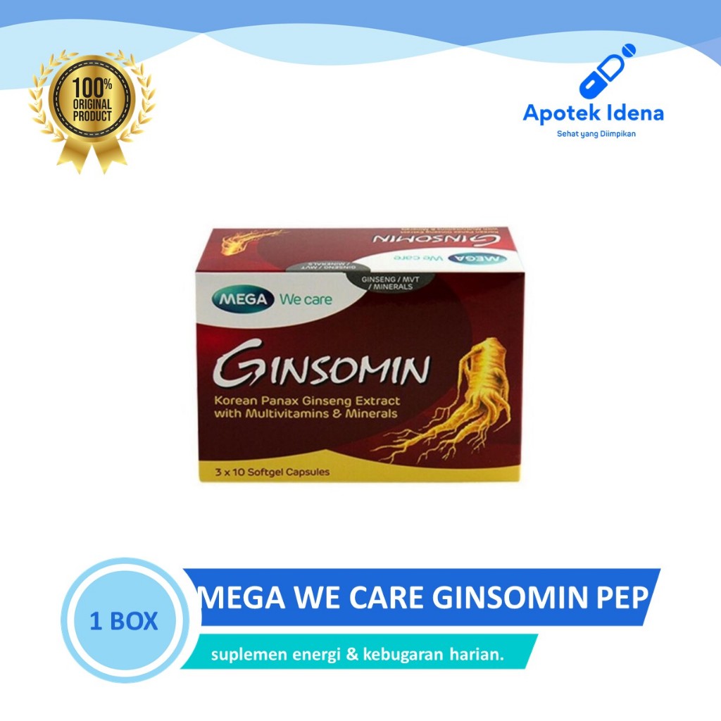 Jual MEGA WE CARE GINSOMIN PEP COMPLEX 30 KAPSUL MULTIVITAMIN MINERAL ...