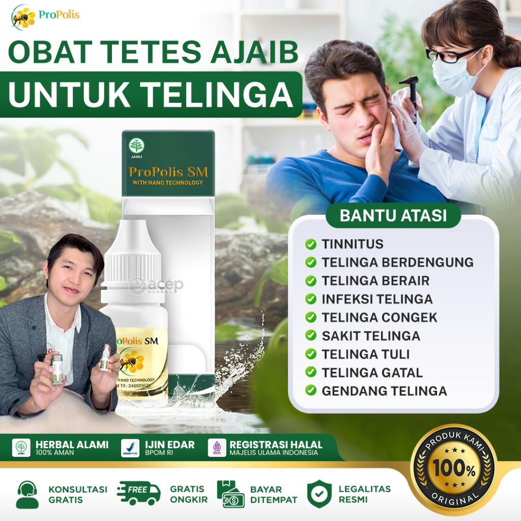 Jual Obat Tetes Telinga Tinnitus Congek Bernanah Sakit Telinga ...