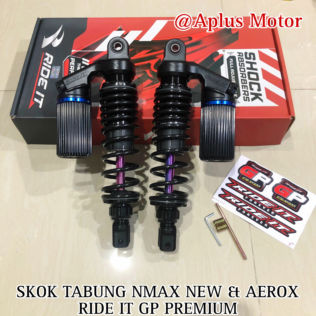 Jual SHOCKBREAKER SHOCK BELAKANG TABUNG AEROX NMAX NEW SKOK GP PREMIUM RIDE IT DOUBLE KLIK ...