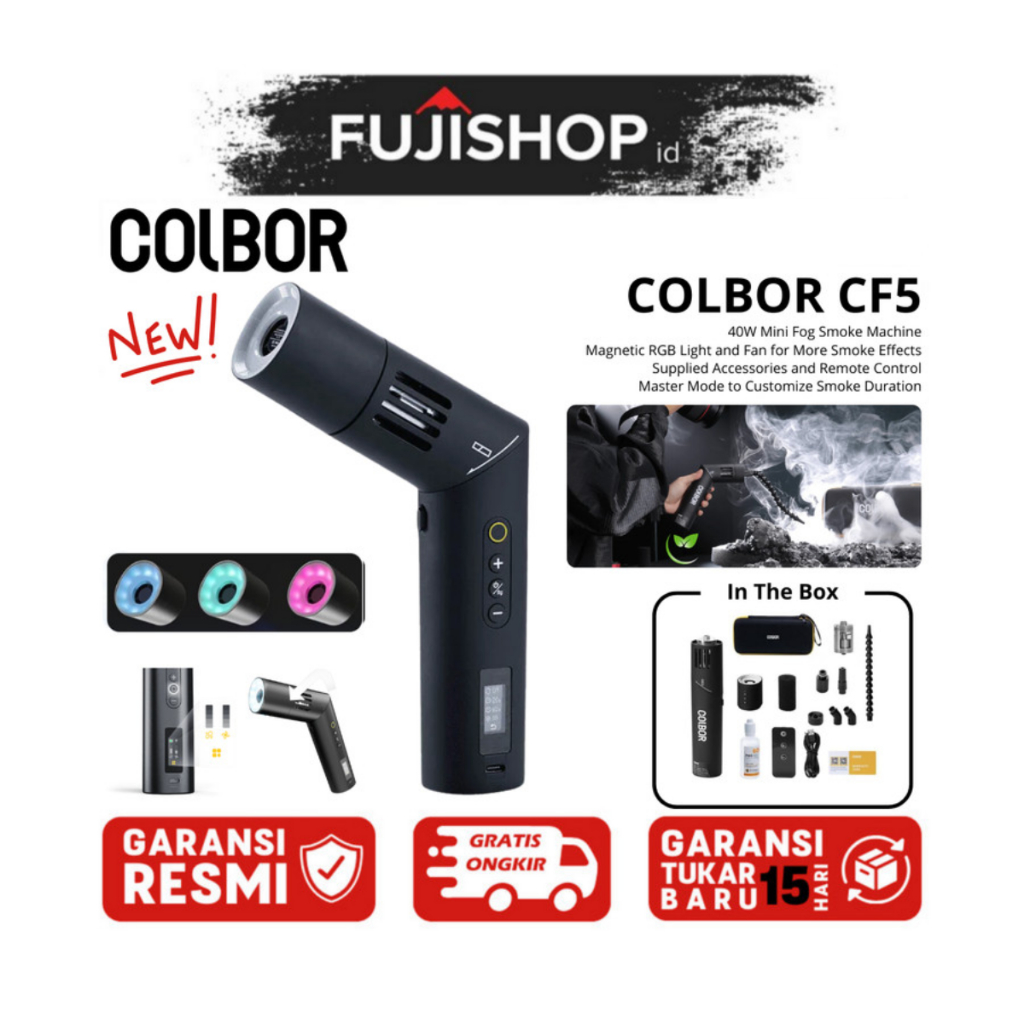 Jual COLBOR CF5 40W Mini Fog Smoke Machine / COLBOR CF 5 Smoke Machine | Shopee Indonesia