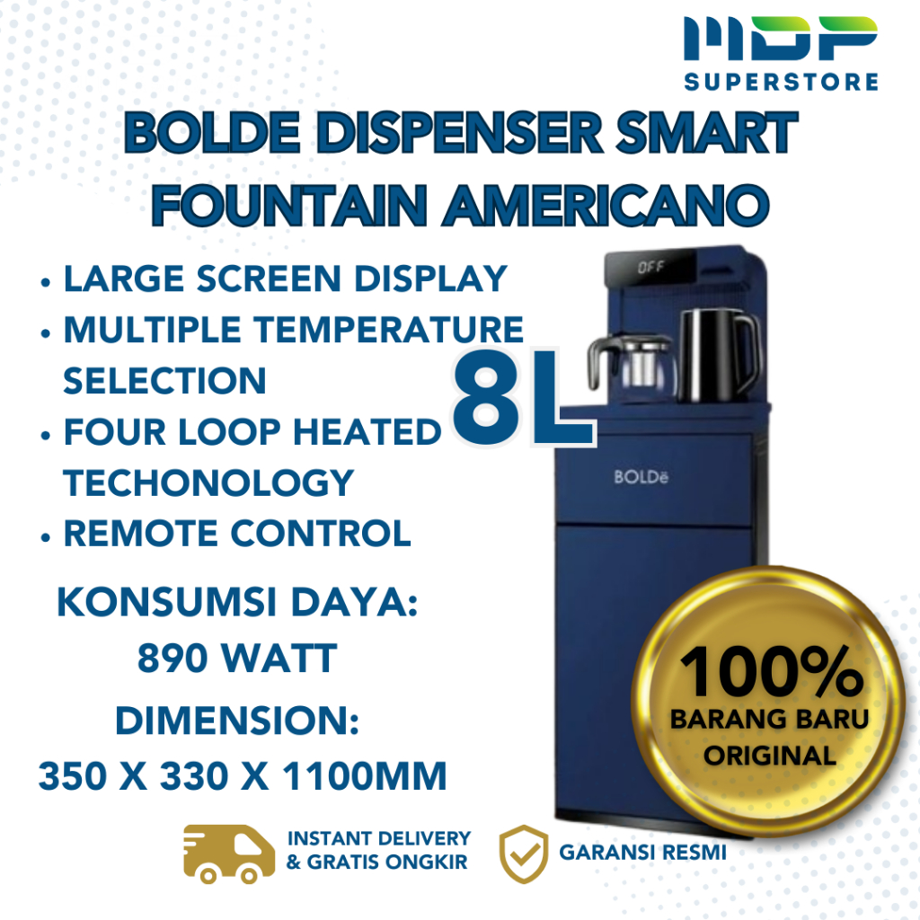 Jual BOLDE DISPENSER AIR GALON BAWAH SMART FOUNTAIN AMERICANO | Shopee ...
