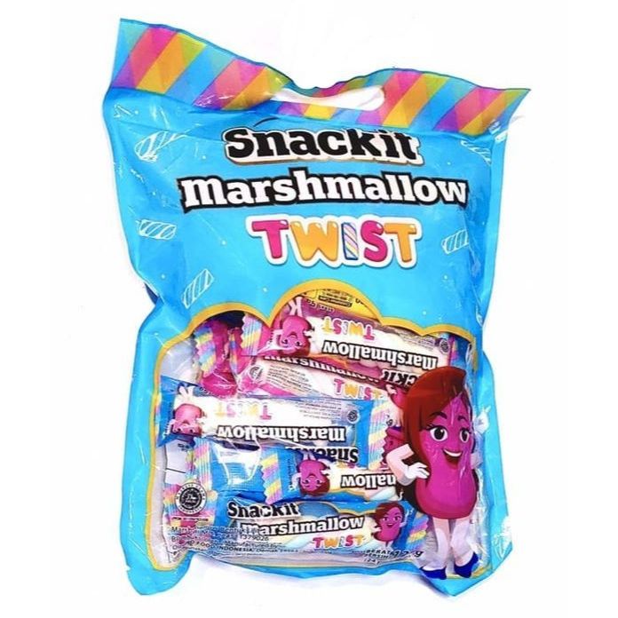 Jual Snackit Marshmallow TWIST 1 pak 24 pcs ( 5gr ) | Shopee Indonesia
