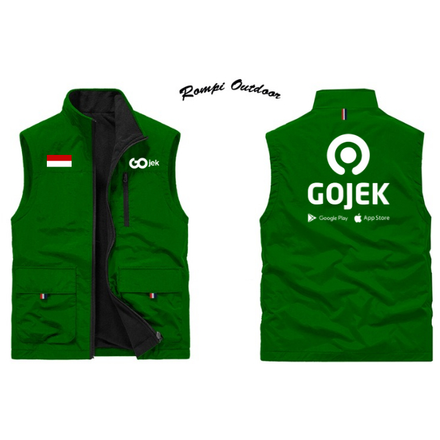Jual Rompi G-Ojek | Rompi Custom Ojol Gojek | Rompi Outdoor | Rompi ...