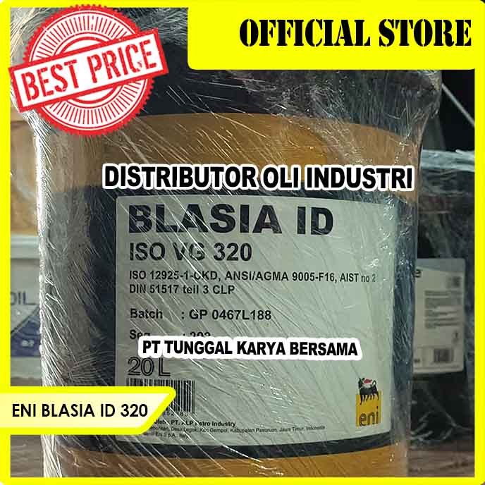 Jual ENI BLASIA 320 ( Oli Gear Industri ISO VG 320 - 20 Liter ...