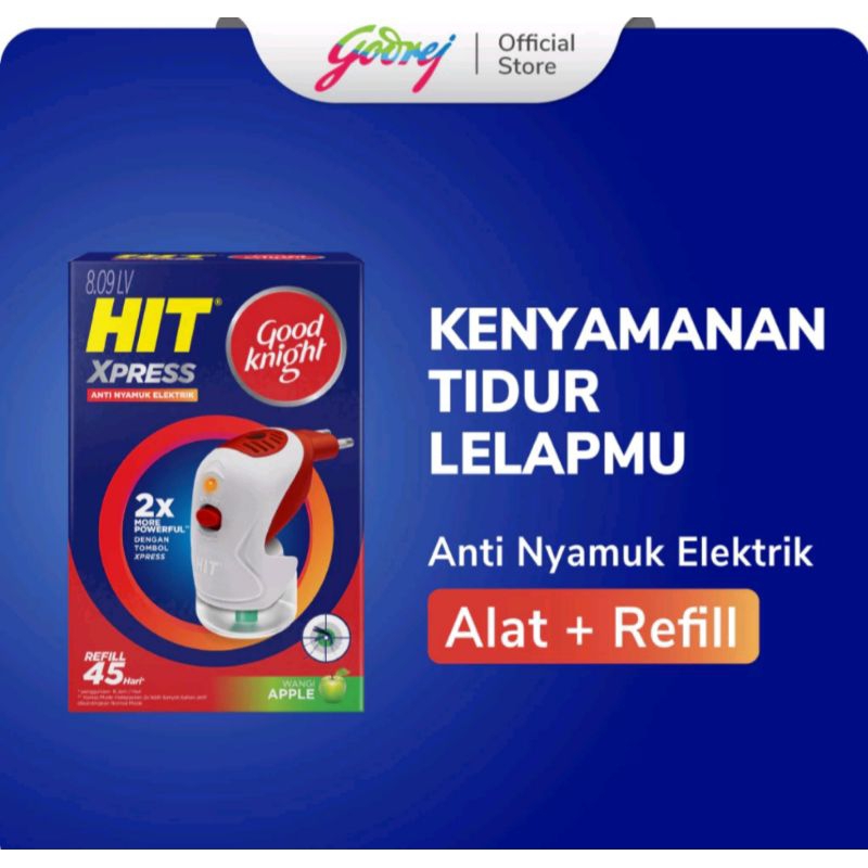 Jual HIT Express Good Knight Set (Alat+Refill) 45hari Anti nyamuk ...