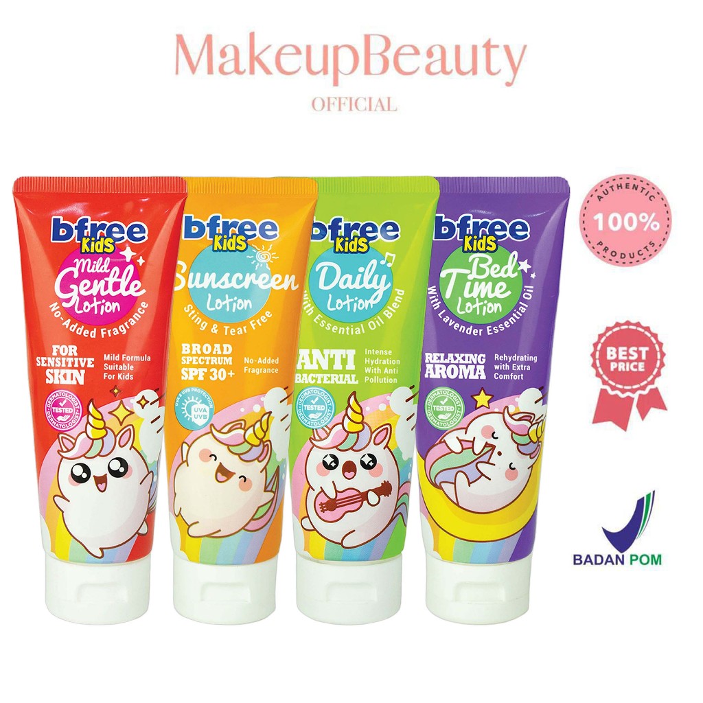 Jual BFREE Kids Lotion 100ml - Daily | Mild & Gentle | Sunscreen SPF30 ...