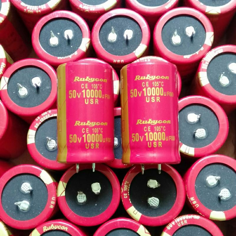Jual elco 10000uf 50v rubycon merah usr original | Shopee Indonesia