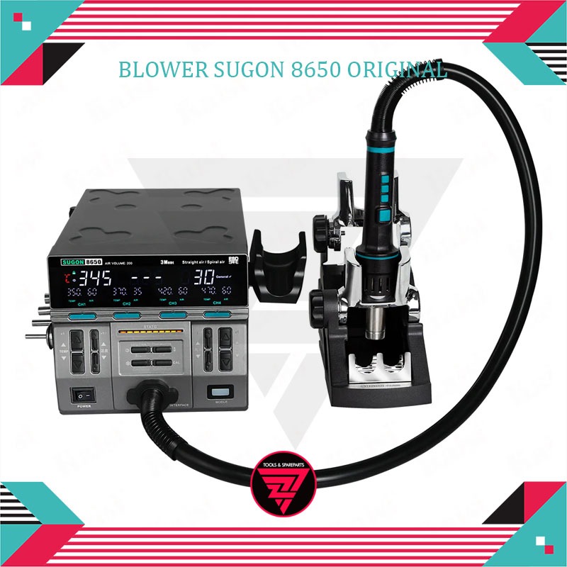 Jual Blower Sugon 8650 Original / SUGON 8650 Hot Air Blower Original / SUGON 8650 1300W Hot Air ...