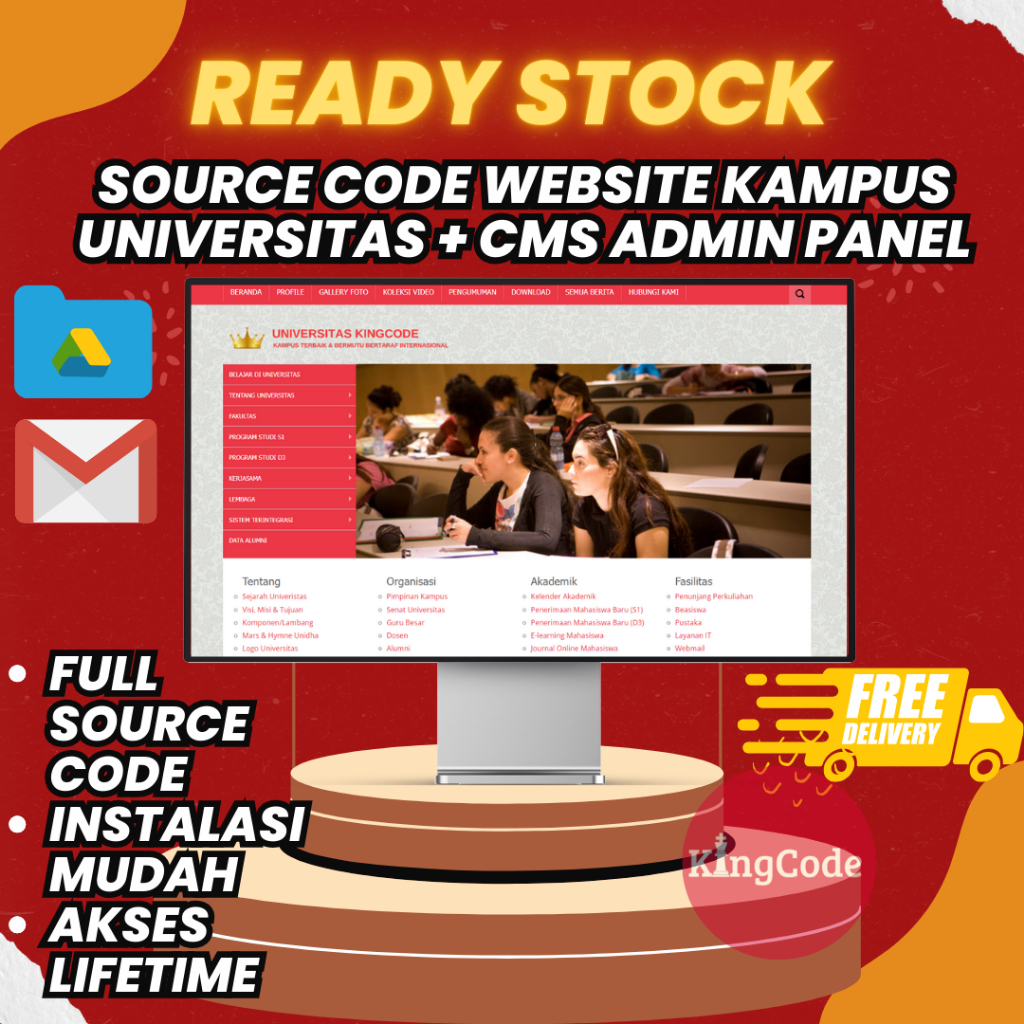 Jual SOURCE CODE WEBSITE KAMPUS UNIVERSITAS + CMS ADMIN PANEL | Shopee ...