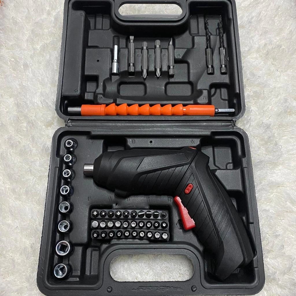 Jual MESIN OBENG LISTRIK BOR CORDLESS TOOL SCREWDRIVER SET KOPER 47PC ...