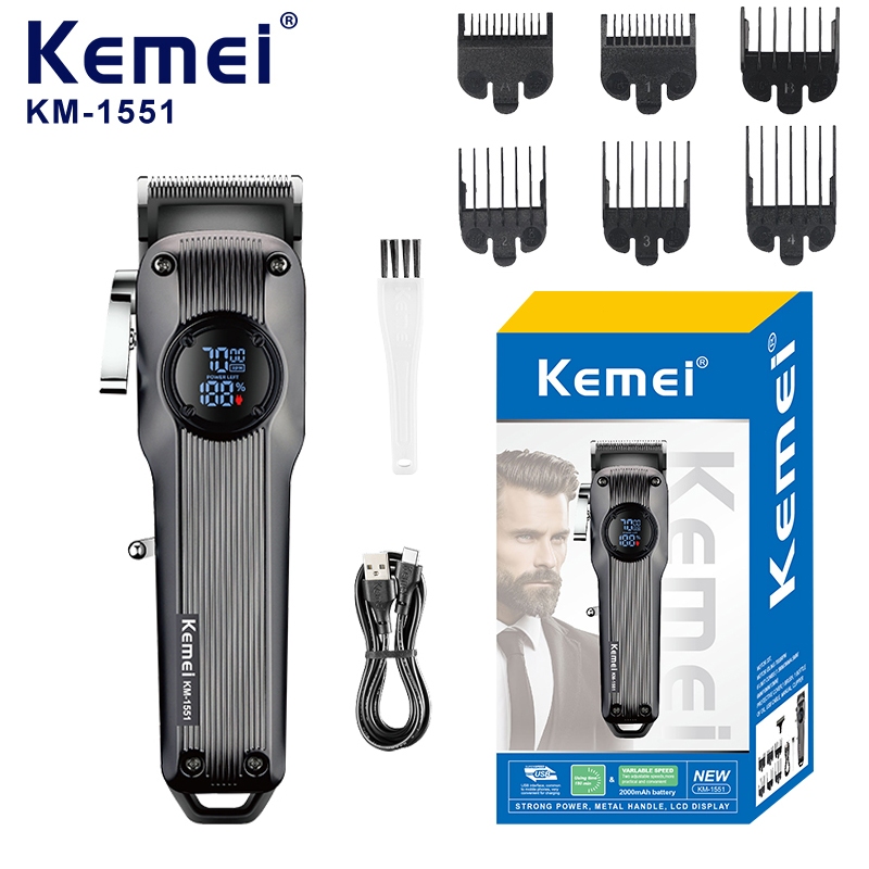 Jual Kemei Alat Cukur Rambut Elektrik / Mesin Pemotong Rambut KM-1551 ...