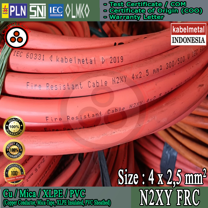 Jual Kabel N2XY FRC 4x2,5 mm2 KABEL METAL (KMI) /4x2,5 mm/4 x 2.5 mm mm2/4x2,5mm mm2/4 x 2,5/4 x ...