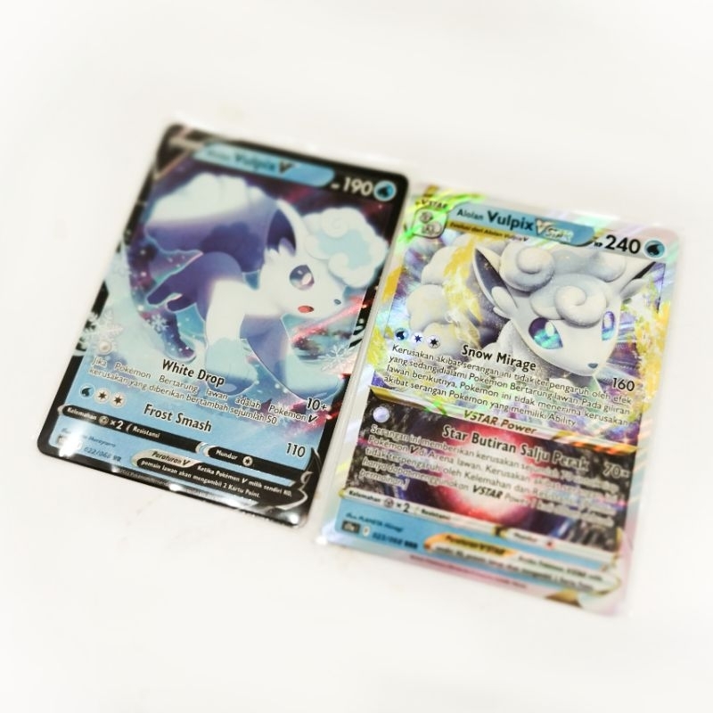 Jual [PAKET]Pokemon TCG •Alolan Vulpix V •Alolan Vulpix VStar(ASLI ...