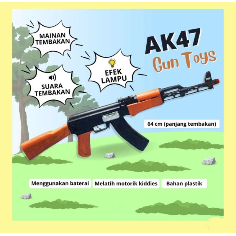 Jual Mainan Tembakan Ak47 S.W.A.T Gun Suara Dan Lampu | Shopee Indonesia