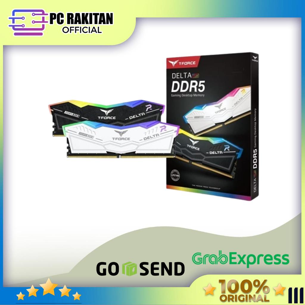 Jual TEAM TFORCE DELTA RAM LONGDIMM DDR5 64GB (32GBX2) PC5600 RGB BLACK ...