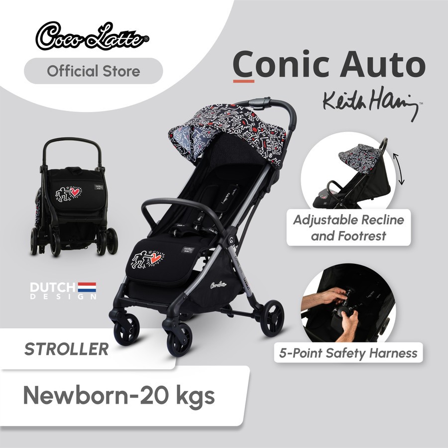 Jual Stroller Cocolatte Conic Auto Keith Haring Kereta Dorong Bayi ...