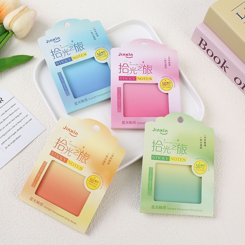 Jual Sticky Note/ Memo Sparkle Starlight Transparent Sticky Notes ...